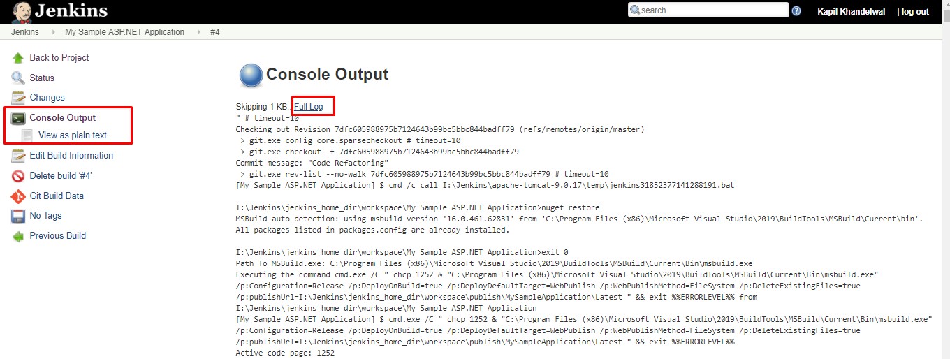 Aspnet Web Application Continuous Integration Ci Using Jenkins Automation Server Creating